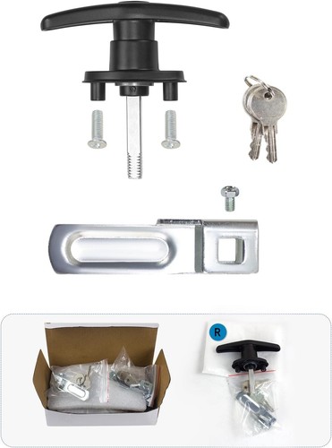 Truck Cap Camper Shell T-Handle Lock Latch Replacement Parts, Bed Black ...