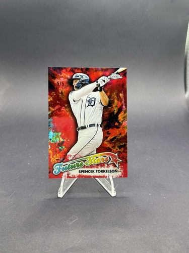 2023 Topps Chrome Spencer Torkelson Future Stars Red Refractor 5/5 Ssp ...