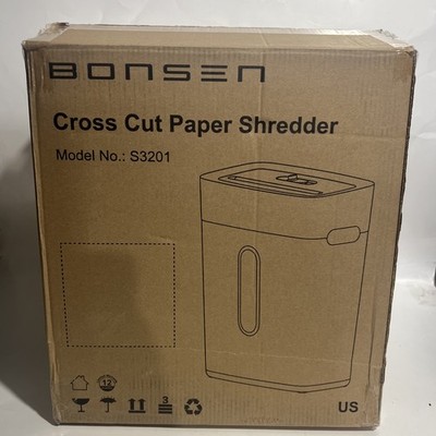 BONSEN Paper Shredder for Home Office, 10-Sheet Cross-Cut Shredder | eBay