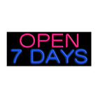 Open 7 Days Glass Neon Sign 32"L x 13"H #10270 | eBay