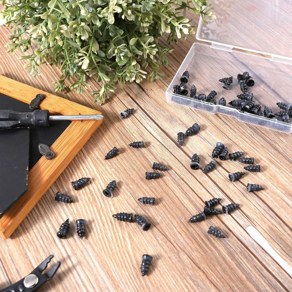 20 Pcs or 60 Pcs Tire Repair Rubber Nail Screw Tire Plugs Quick ...