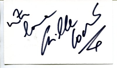 CAMILLE CODURI signed INDEX CARD autograph #100 | eBay