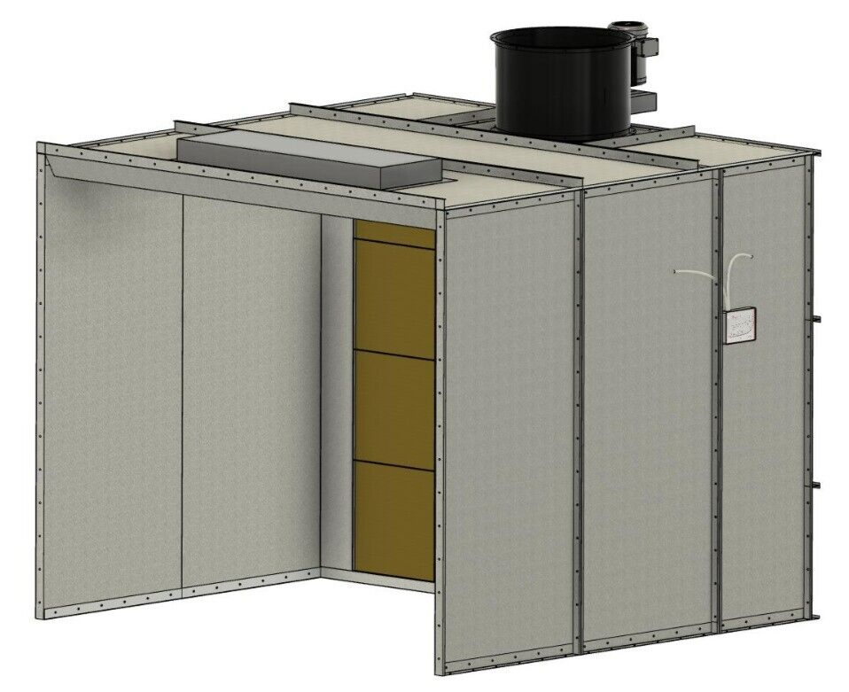 Paasche 8' Walk-In Paint Spray Booth (1 or 3 Phase Motor) -Made in The ...