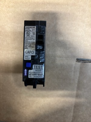 QA120AFCN - Siemens Plug-In 120V 20A 1 pole circuit breaker 10kA@120V ...