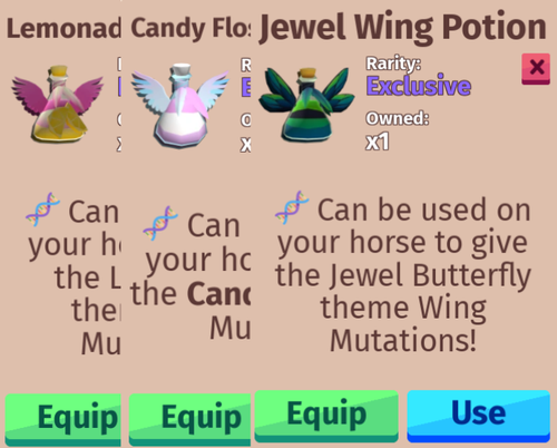 Roblox Horse Life 3 Wing Potions Bundle | eBay