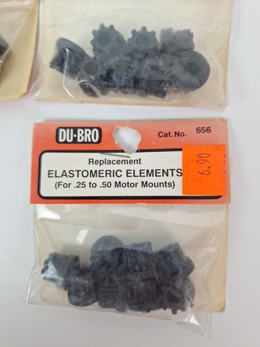 Lot of 3: Du-Bro # 656 Replacement Elastomeric Elements For .25-.50 ...