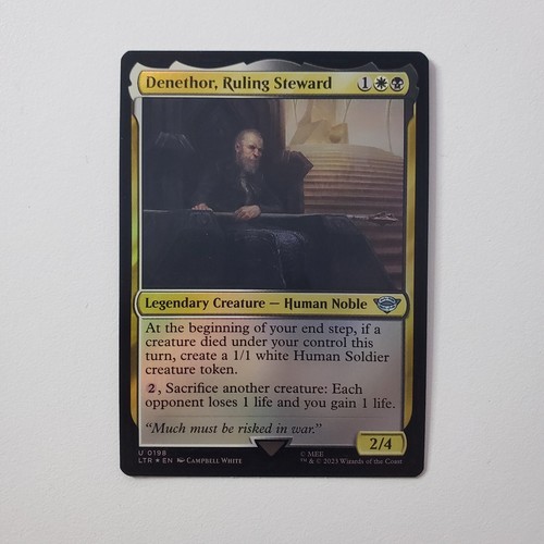 MTG Magic FOIL Denethor, Ruling Steward LOTR NM | eBay