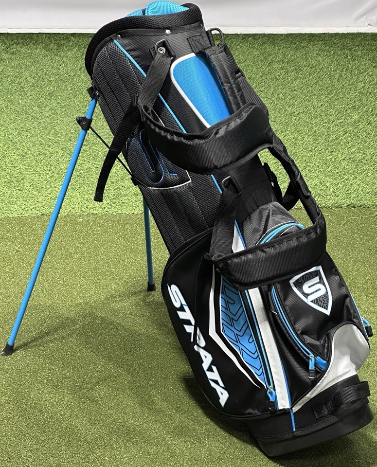 NEW Strata Plus Womens Carry Stand Golf Bag 7-Way Divider w/ Rain Hood ...