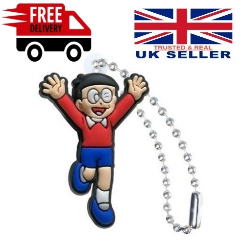 ドラえもん Nobita Nobi Doraemon Manga Cute Rubber Keyring Key Chain for bag ...