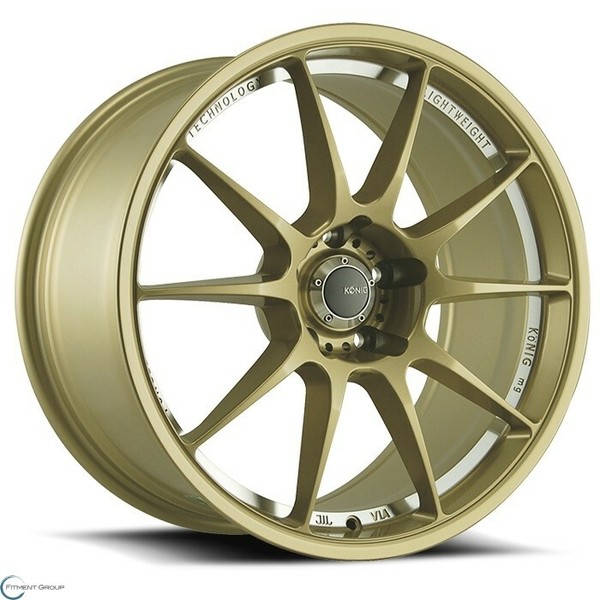 Konig Wheels Milligram 8.5x18 Gold with Machined Undercut Rim for sale ...