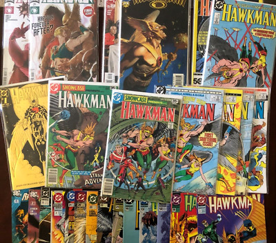 HAWKMAN LOT! Vintage SHOWCASE! Complete 80s mini series! HAWKMAN #1 ...