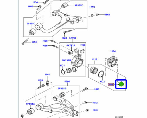 LAND ROVER FRONT REAR AXLE NUT RANGE ROVER SPORT LR2 LR4 LR3 EVOQUE ...