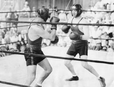 American Heavyweight Boxer Jack Dempsey Spars 2 1930s Boxing Photo | eBay
