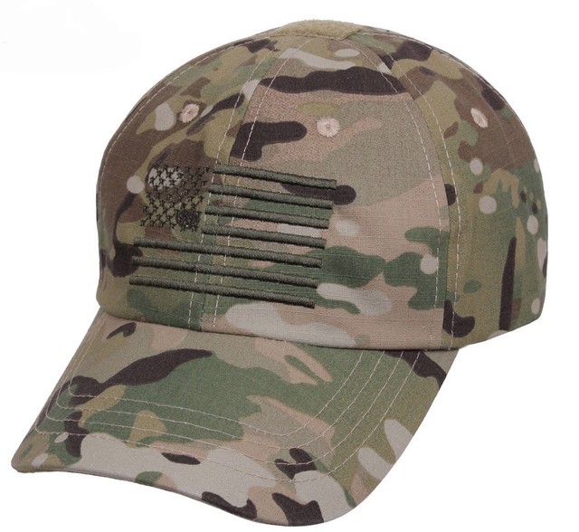 Tactical OCP Cap Operator Hat Ballcap Multicam Camo USA Flag Rothco ...