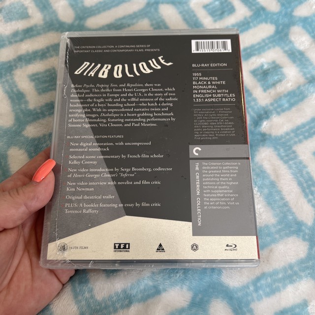 Diabolique (Criterion Collection) (Blu-ray, 1955) for sale online | eBay