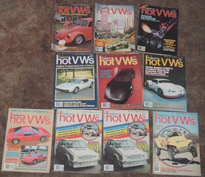 Lot 24 Vintage Classic Hot VW's Magazines 1982 83 84 bug in cal look ...