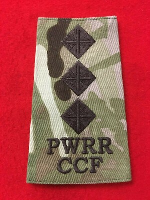 Captain PWRR CCF MTP Combat Rank Slide Princess of Wales Royal Regiment ...