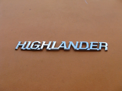 01 02 03 04 05 06 07 TOYOTA HIGHLANDER REAR EMBLEM LOGO BADGE SIGN ...