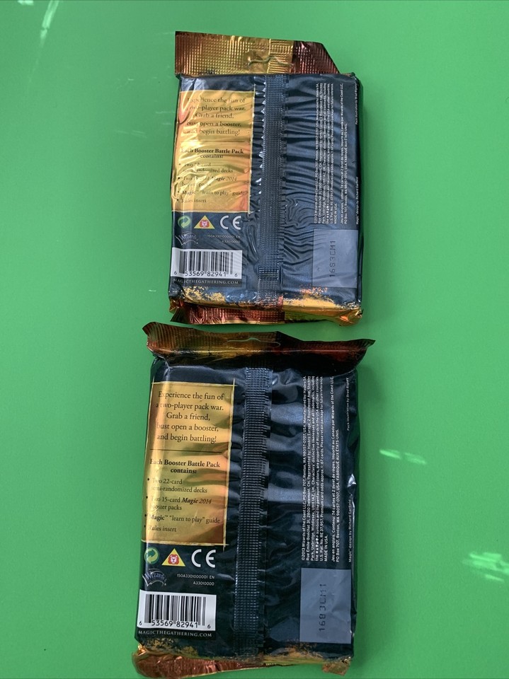 2x Magic The Gathering 2014 CORE SET M14 BOOSTER BATTLE PACK New Sealed ...