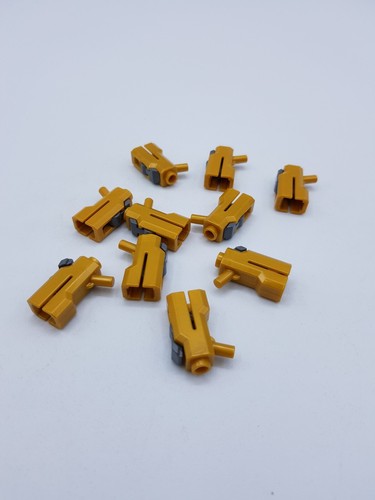 LEGO LOT 10 X MINI SHOOTER W 3.2 SHAFT PEARL GOLD REF 69767 / 6345878 ...
