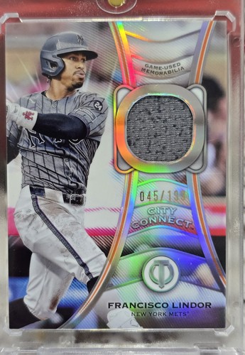2025 Topps Tribute Francisco Lindor Mets Tributaries Relic Card #TT-FL ...