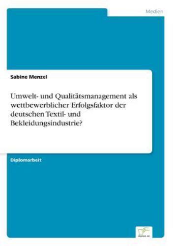 Umwelt- und Qualitatsmanagement Als Wettbewerblicher Erfolgsfaktor der ...