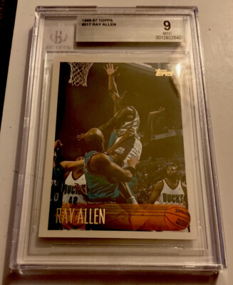 1996-97 Topps Ray Allen ROOKIE RC #217 BGS 9 MINT | eBay