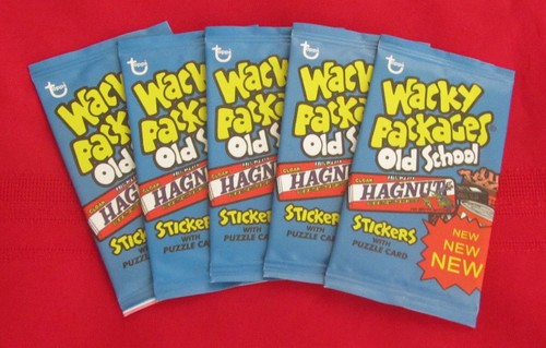 WACKY PACKAGES OLD SCHOOL 2 SEALED 5 UNOPENED PACKS IN EXCELLENT ...