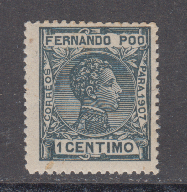 Fernando Poo Spain Fernando Po 1907 New Mint MNH Edifil 152 Scott 152 ...