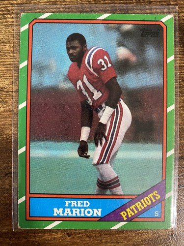 1986 Topps #42 Fred Marion RC New England Patriots | eBay