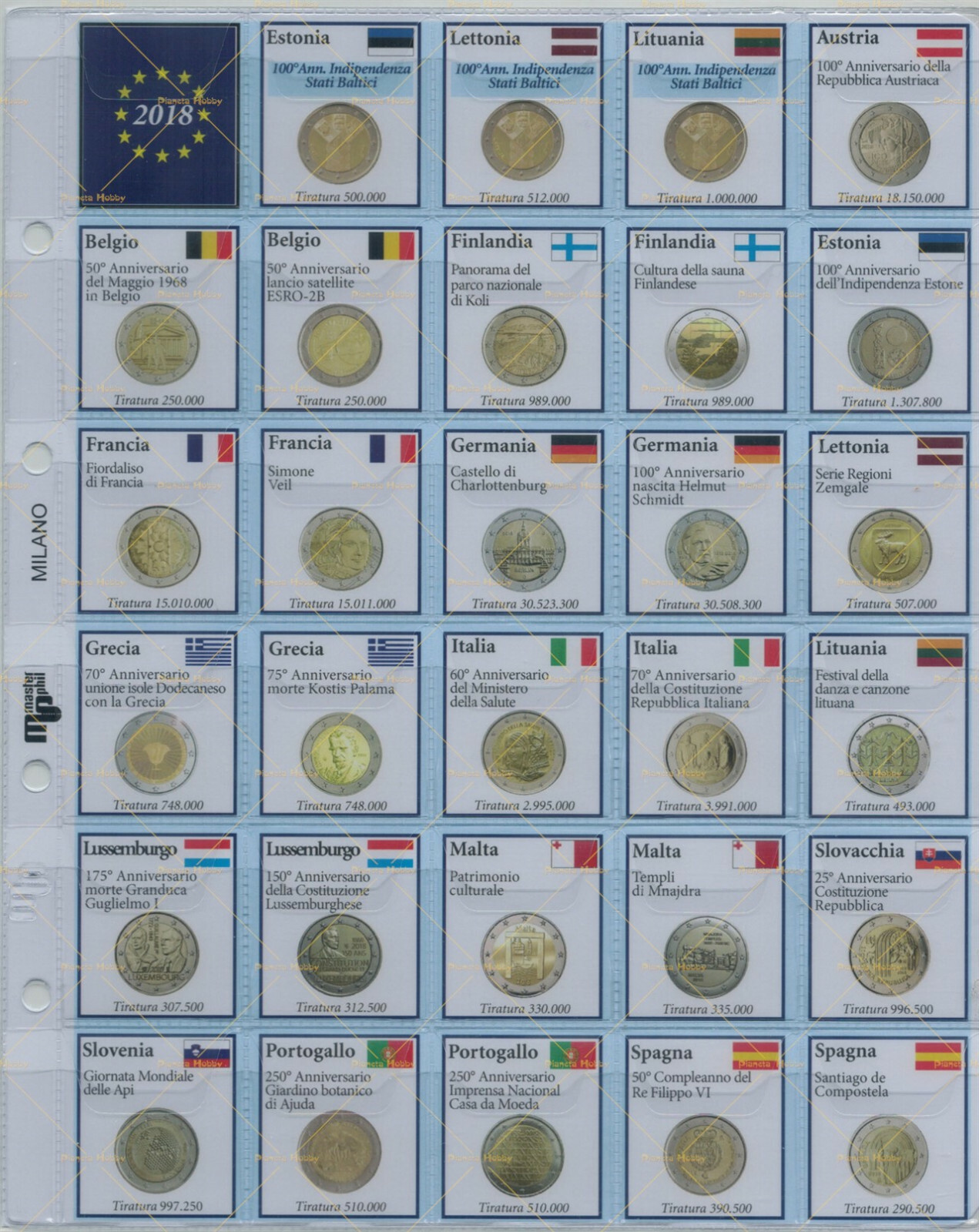 Masterphil Album Raccoglitore 2 Euro COLLECTION JUNIOR Master Phil | eBay