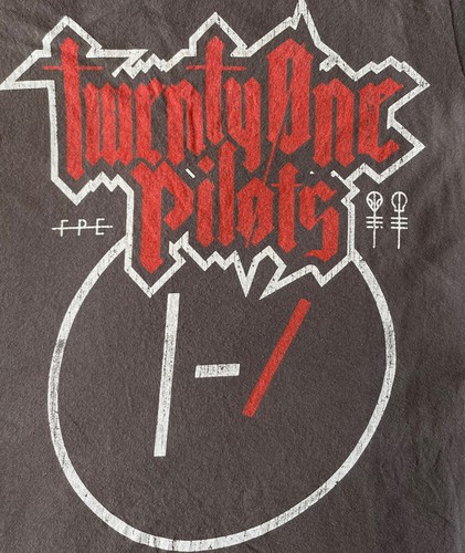 Twenty One Pilots XS Mens X-small Clique Concert Band T-Shirt Dark Gray ...