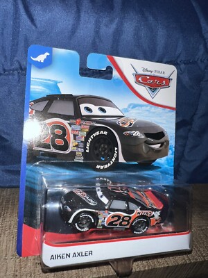 Disney Pixar Cars - 2020 AIKEN AXLER (NITROADE #28) MATTEL 1:55 DIE ...