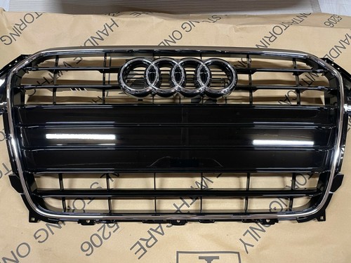 NEW AUDI A4 S-LINE GRILLE ASSEMBLY BLACK WITH CHROME TRIM ...