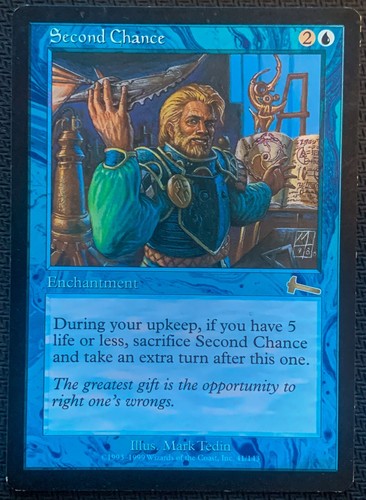 Second Chance - Urza's Legacy (ULG) - Blue - Enchantment - MTG - MP | eBay