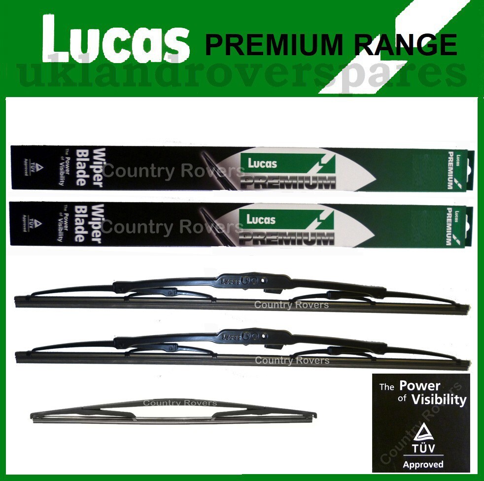 MG - MG3 HATCHBACK WIPER BLADES 2011 - 2023 LUCAS 22" 17" & QUALITY 14 ...