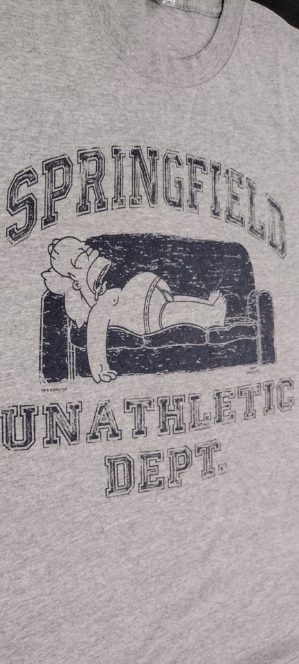 VINTAGE HOMER SIMPSON SPRINGFIELD Tank GYM CUT OUT 1990s muscle gym | eBay