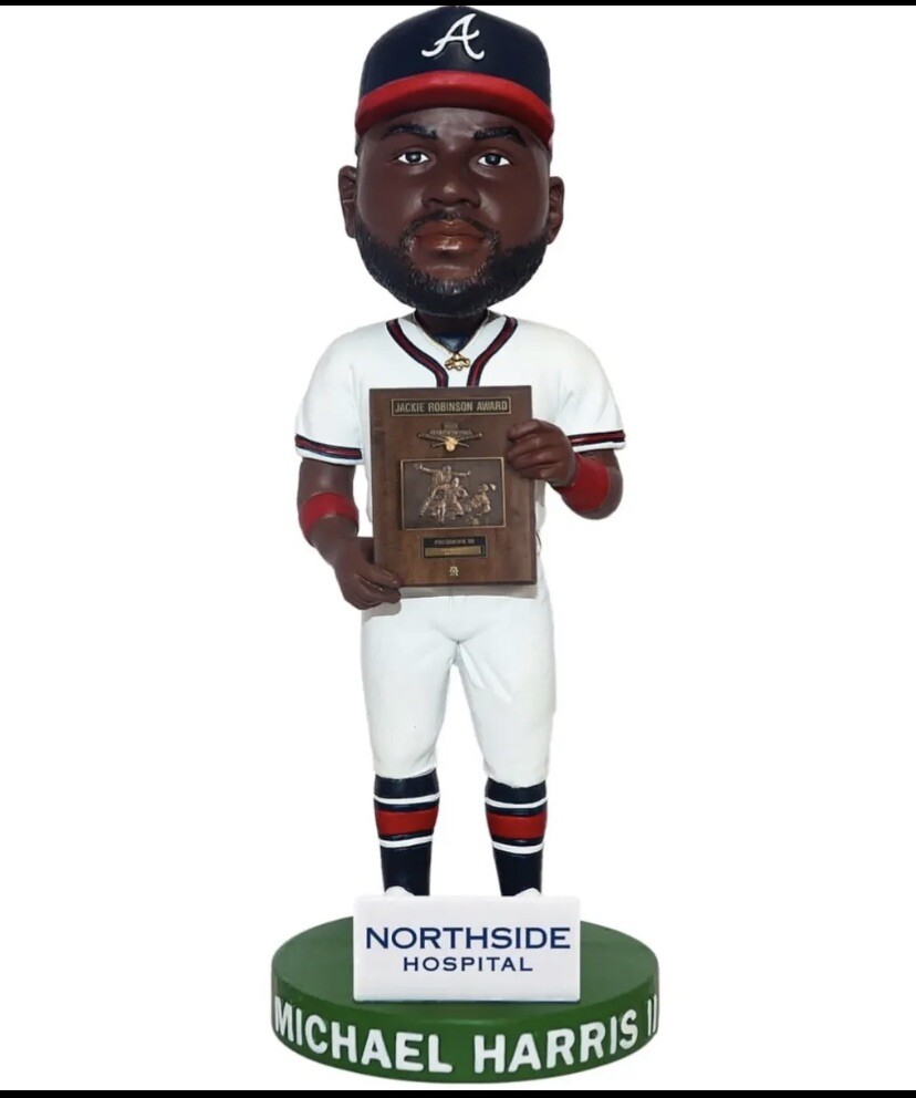 Michael Harris II Rookie Of The Year ROY Bobblehead Atlanta Braves IN ...