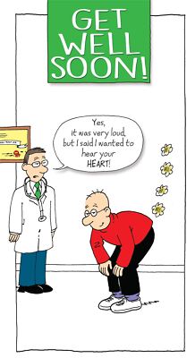Funny Get Well Soon Card, Heart, Get Well, Funny, Humour, Greetings ...