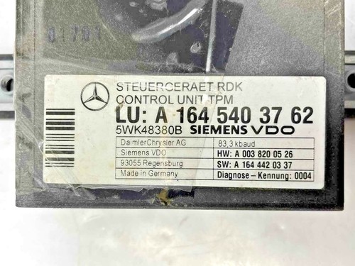 2007 MERCEDES CLS550 SUSPENSION COMPUTER CONTROL MODULE 1645403762 TPMS ...
