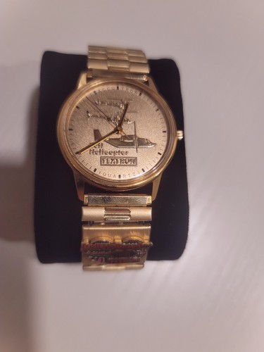 Texton Accutron Gold Accent Bell Helicopter 25 Year Service Watch ...