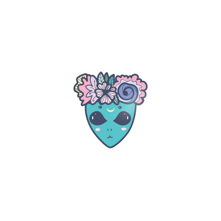 Alien Head Sticker for Water Bottles, Waterproof Dishwasher Safe | eBay