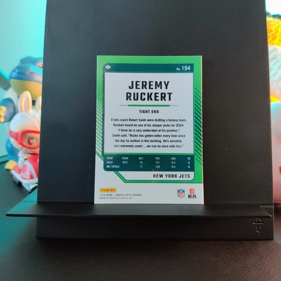 2024 Panini Donruss Optic Football Card Base Jeremy Ruckert New York ...