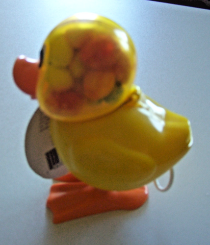 Duck Candy Holder Plastic Toy Candy Still In Vtg Pull Cord Works Easter ...