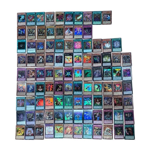 LOT OF 101 YUGIOH ALL HOLOS - 12x SECRET RARE, 18X ULTRA RARE + SUPER ...