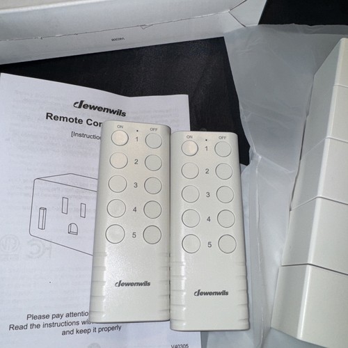 DEWENWILS Wireless Remote Control Outlet Plugs Remotes and sockets ...