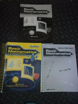 ABeka LOT 7th Grade 7 BASIC MATHEMATICS MATH Teacher Test Key Solution ...