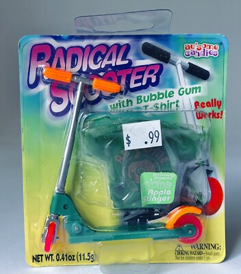 Vintage 2001 Au’Some Candies RADICAL SCOOTERS Bubble Gum Candy ...