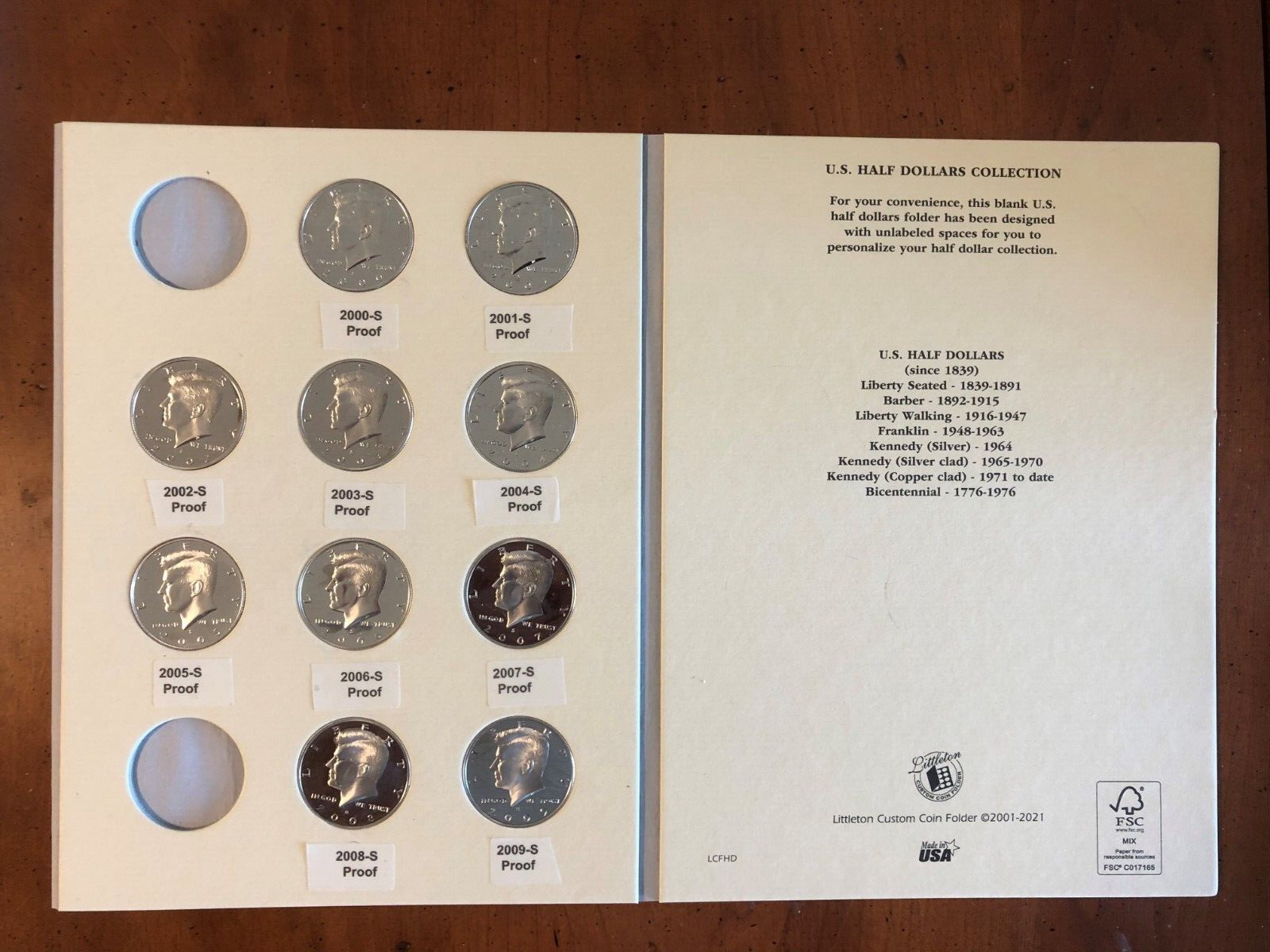 2000 - 2009 90% Silver Proof Kennedy Half Dollar Set of 10 | eBay