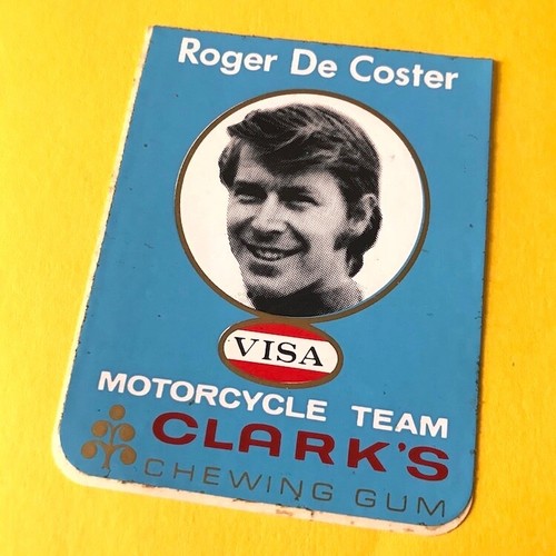 Vintage ROGER DECOSTER Sticker - Motocross MX Suzuki CZ dirt bike ...